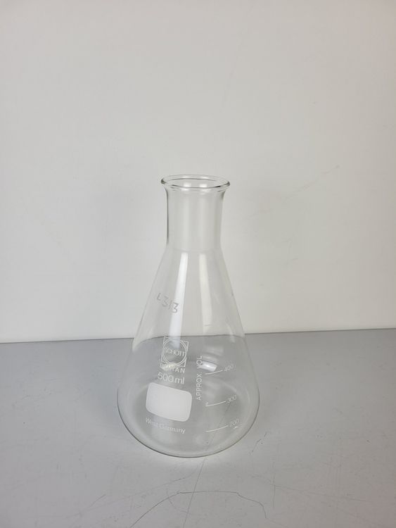 Laborglas Erlenmeyerkolben 500ml ohne Schliff (Gebraucht) in für CHF 10 – nur Abholung auf ...
