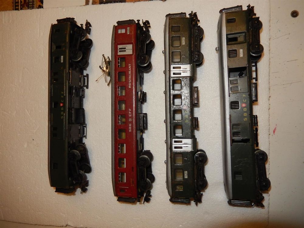 M42 Märklin H0. 4x SBB alte Blechwagen | Kaufen auf Ricardo