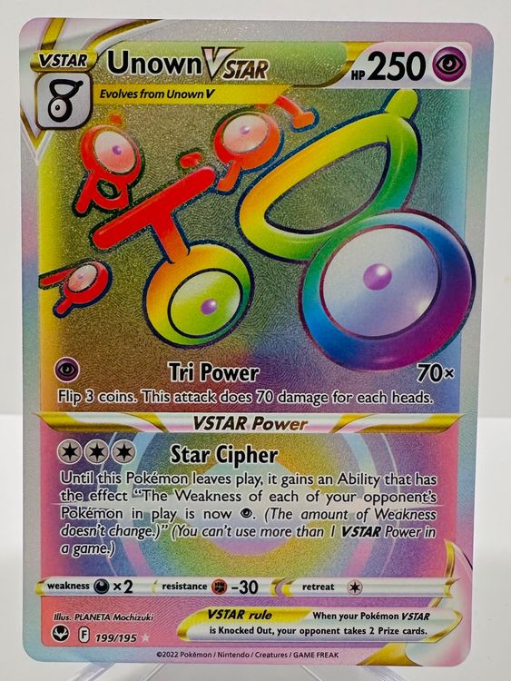 Pokémon Unown VSTAR (SIT 199) Englisch Silver Tempest | Kaufen auf Ricardo