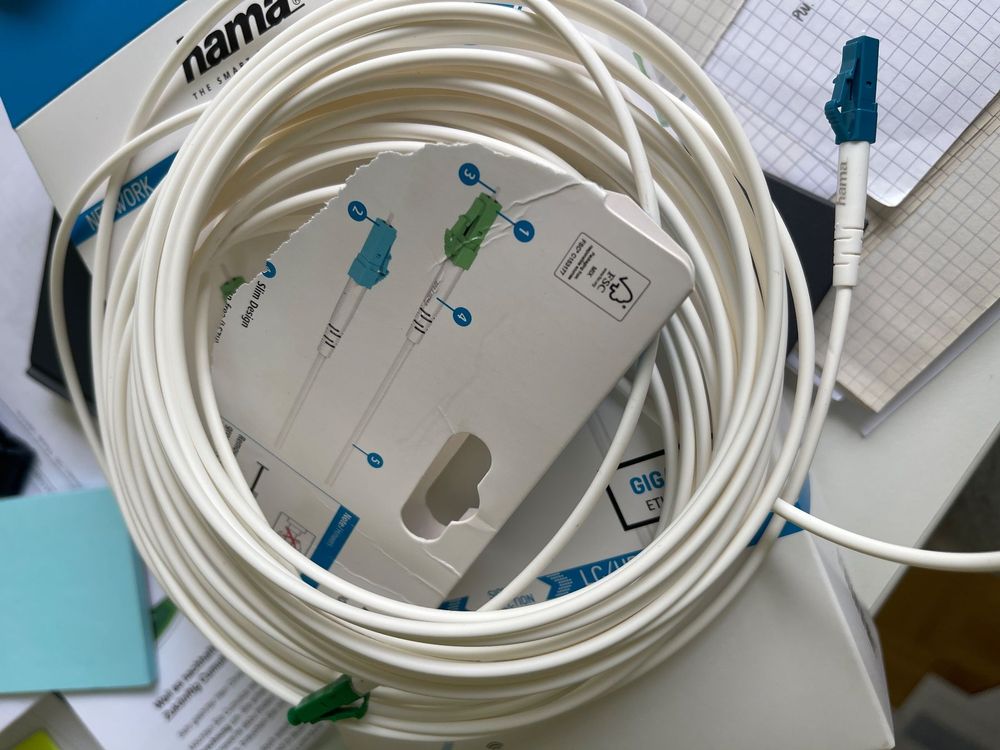 Hama Fiber Optic Kabel für Router usw (Neu (gemäss Beschreibung)) in ...