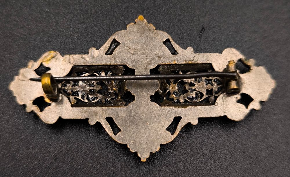 Antike Brosche ca. 1900 Ja. Türkis mit Granat (Gebraucht) in ...