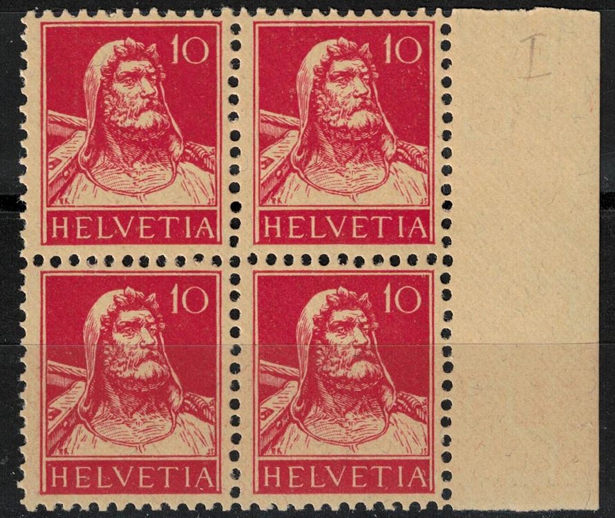 Tellknabe 126I postfrisch im Viererblock (Neu (gemäss Beschreibung)) in Bern für CHF 1.8 – mit ...