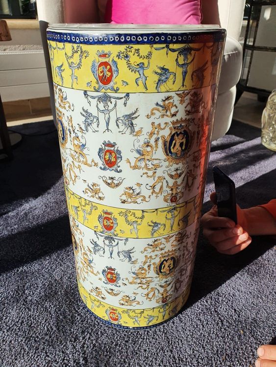 Pot en grès émaillé Paint main.H44/22D | Kaufen auf Ricardo