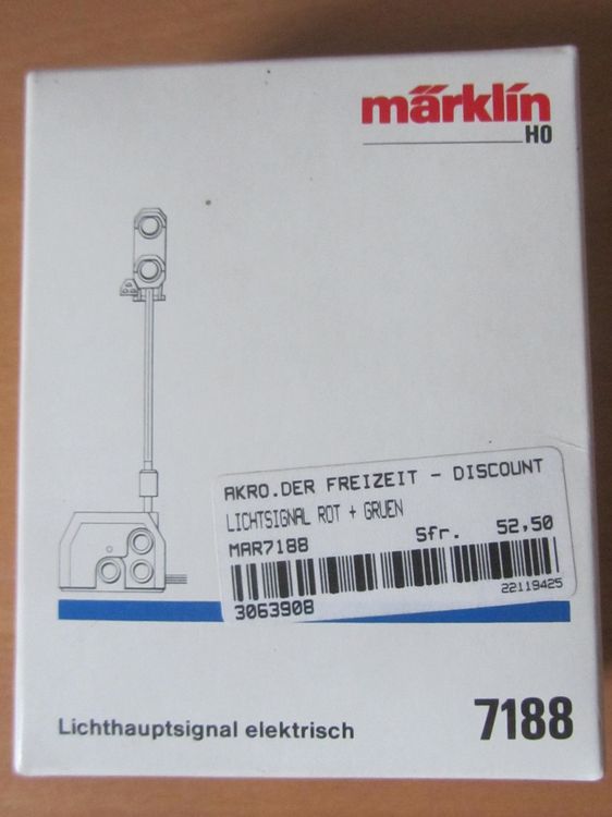Märklin HO 7188 - Lichthauptsignal NEU / OVP (Neu und originalverpackt) in Porrentruy für CHF 23 ...
