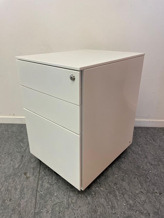 Weisser Korpus, Rollcontainer, Bürocontainer, 3 Schubladen (Gebraucht ...