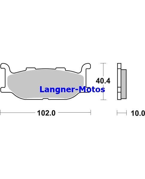 Bremsbelag SBS 170 HF YAMAHA XP TMAX 500, YP Majesty 400 | Kaufen auf ...