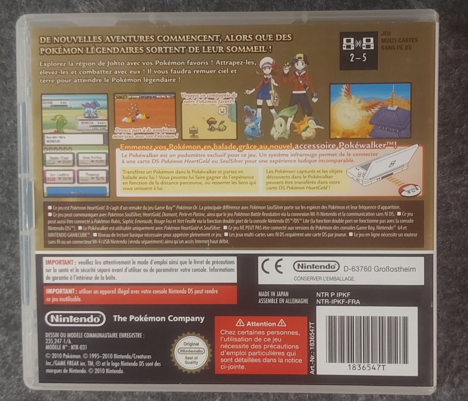 Pokémon HeartGold - Nintendo DS - Version OR💥*Rare*Rarität* (Gebraucht ...