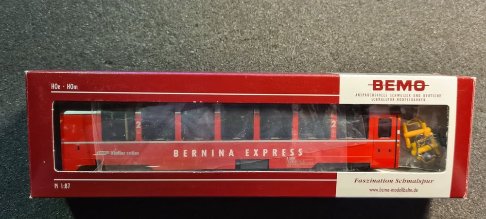 2 Wagen H0m BEMO BERNIINA EXPRESS Panoramawagen | Kaufen auf Ricardo