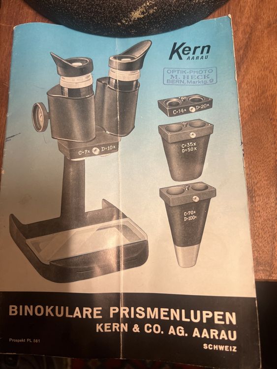 Seltene Kern Aarau Binolupe Mikroskope in Kiste (m) | Kaufen auf Ricardo