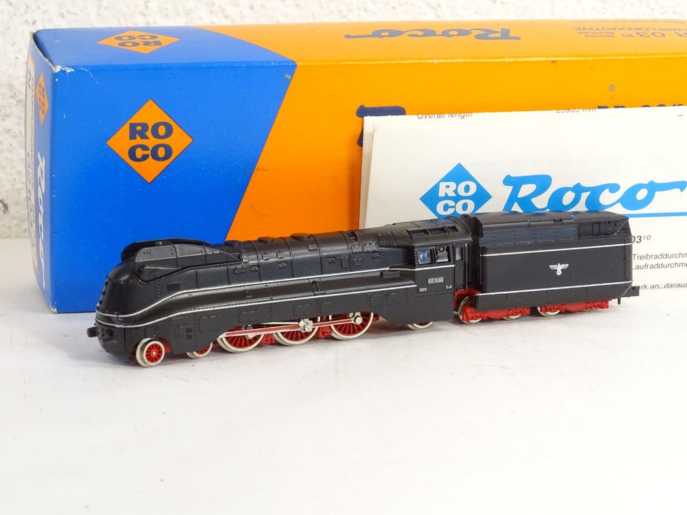 Roco 23203 Dampflok BR03 1050, Schwarz, DR, Spur N, OVP (39) (Gebraucht ...