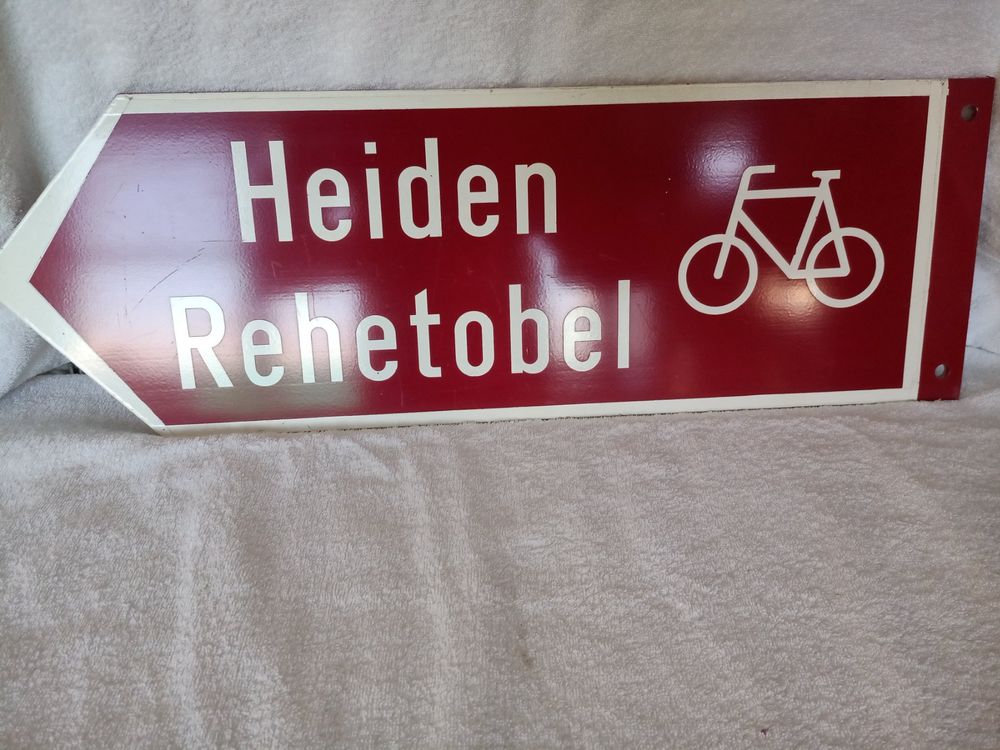 Veloweg / Strassentafel / Heiden - Rehetobel (Gebraucht) in Oberegg für CHF 50 – nur Abholung ...