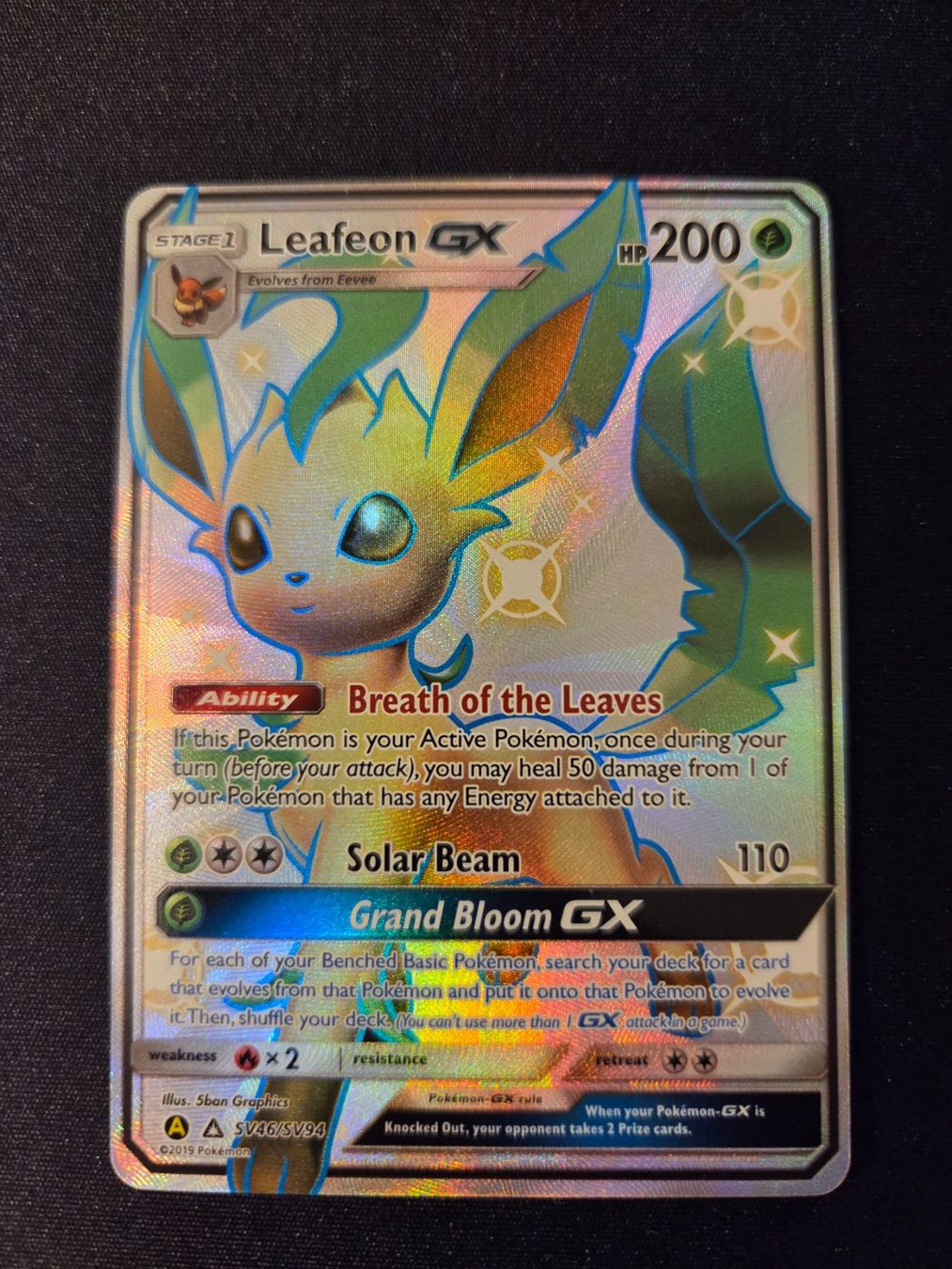 Leafeon GX NM- (2019) - Pokémon Hidden Fates Set (Neu (gemäss ...