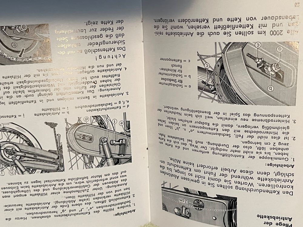 buch, heft, zweirad union, typ 136, typ 166, bedienungsanlei (Gebraucht ...