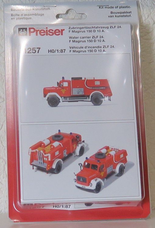 Preiser 31257 ZLF 24 F Magirus 150 D 10 | Kaufen auf Ricardo