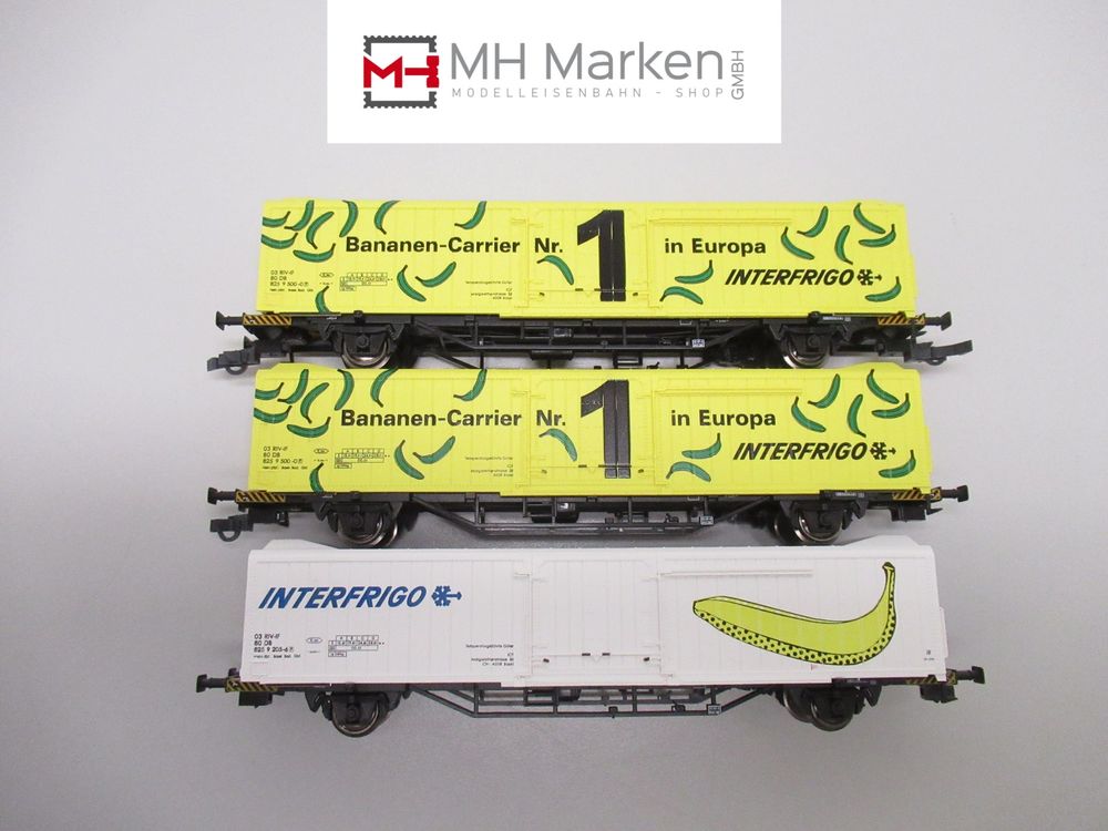 Roco 2x 46881 + 46880 Kühlwagen Interfrigo DB AC H0 (Gebraucht) in für ...