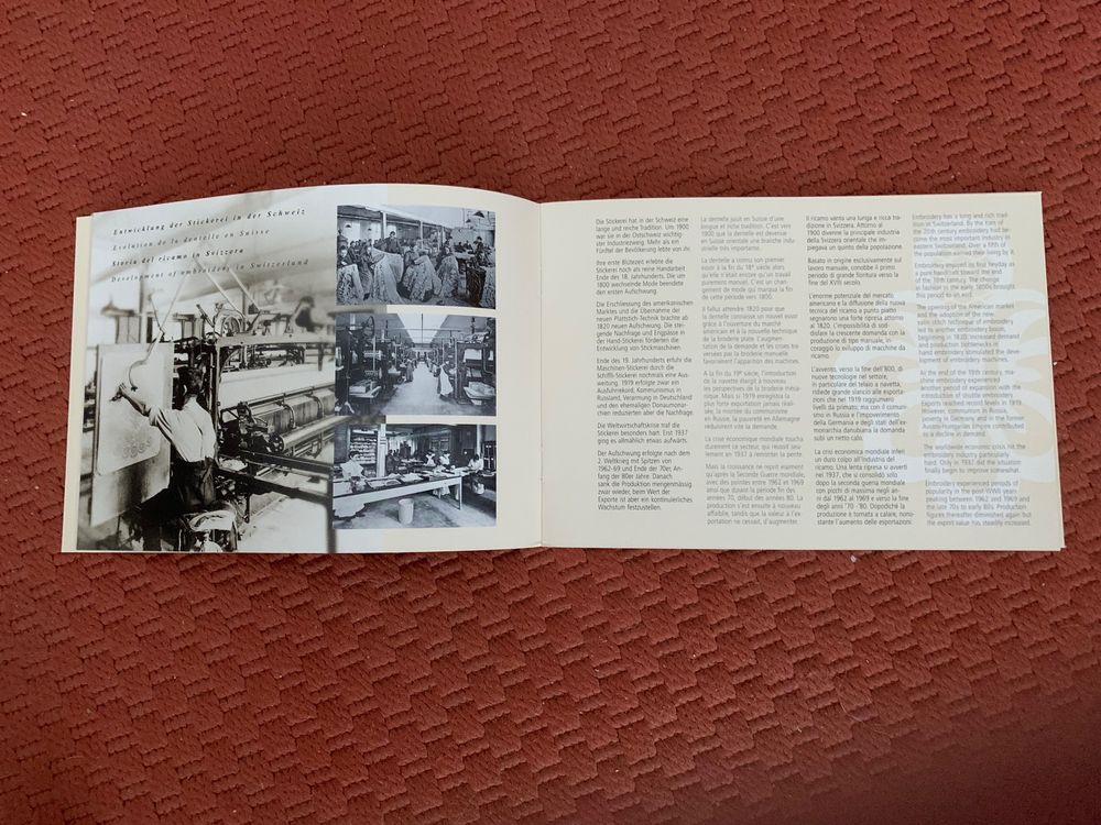 St. Galler Stickerei 2000; Heft mit 5 Fr Block +Beschreibung (Gebraucht ...