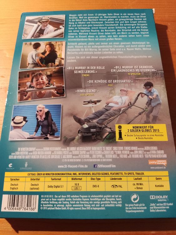 St. Vincent - alles andere als heilig mit Bill Murray (DVD) | Kaufen ...