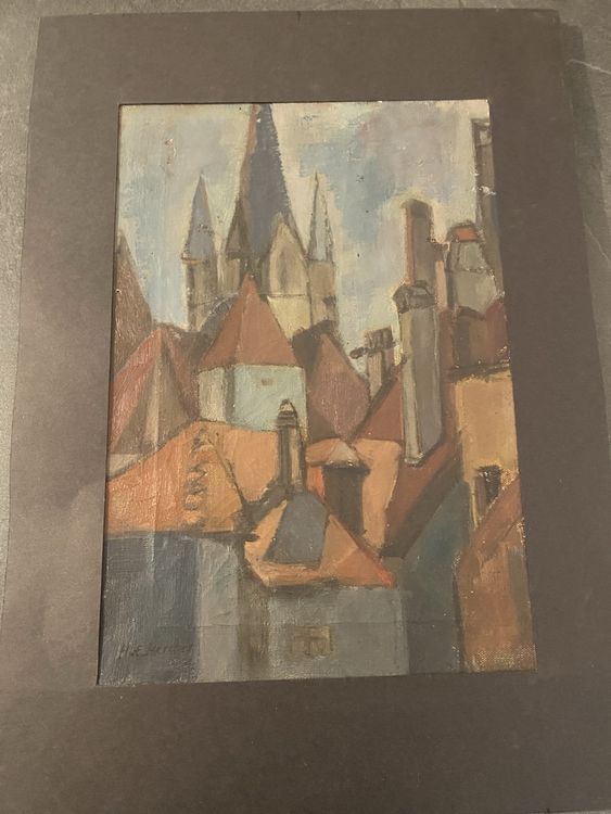 HENRI EDOUARD BERCHER 1877 - 1970 signiert, Schweizer Kunst (Gebraucht ...