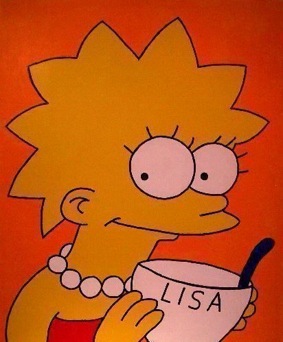 Stephan Sembinelli / Lisa Simpson / 120 × 100 cm / Acryl (Neu (gemäss ...