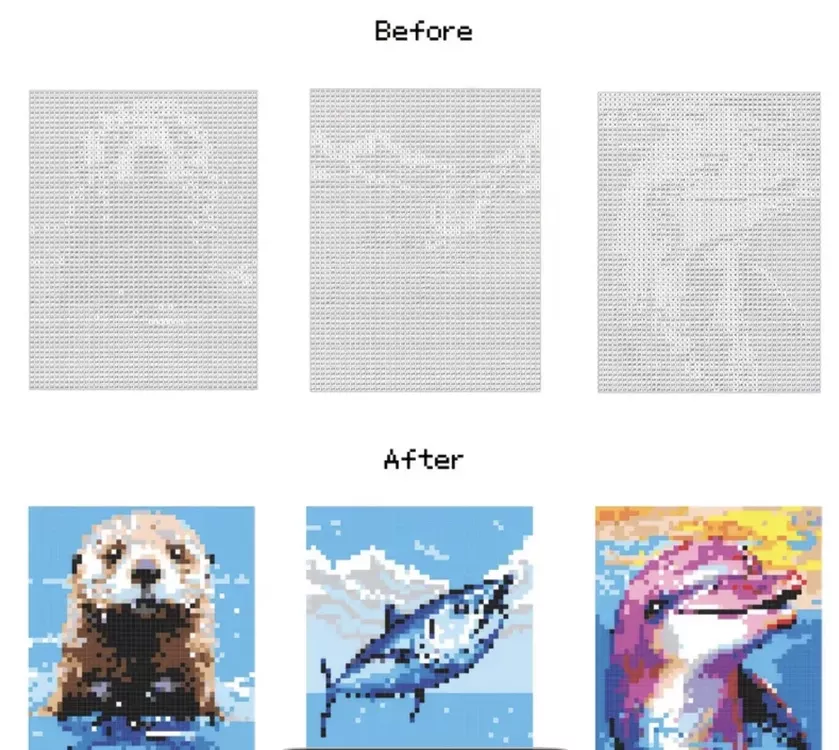 Malbuch Mystery Mosaics 50 Ocean Animals Color by Number (Neu und ...