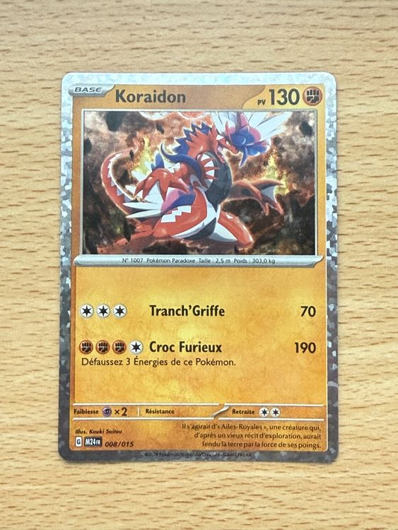 Carte Pokemon Koraidon 008/015 FR McDonald (Neu (gemäss Beschreibung)) in La Chaux-de-Fonds für ...