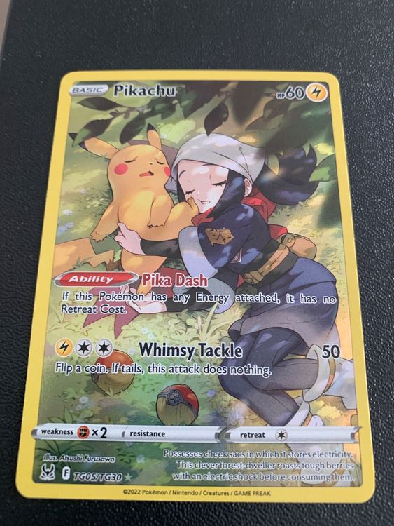 Pokemon Pikachu Lost Origin Fullart TG05/TG30 EN (Neu (gemäss ...