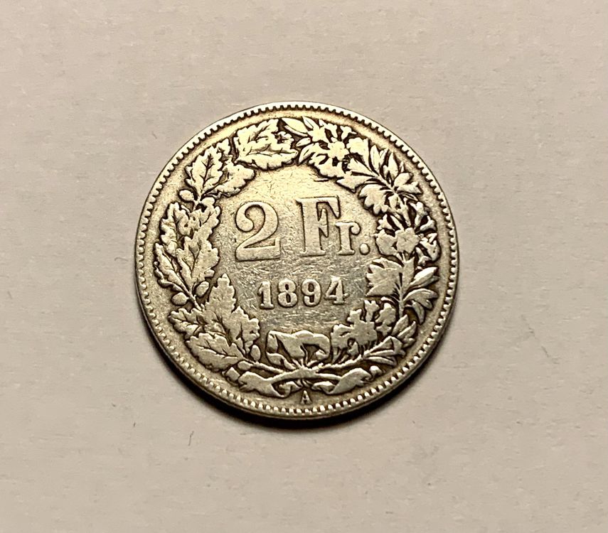 2 Frankenmünze Silber 1894 | Kaufen auf Ricardo
