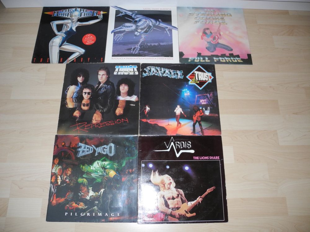 Kleine, aber feine Heavy Metal / Hardrock LP Sammlung 7 Stk. | Acheter ...