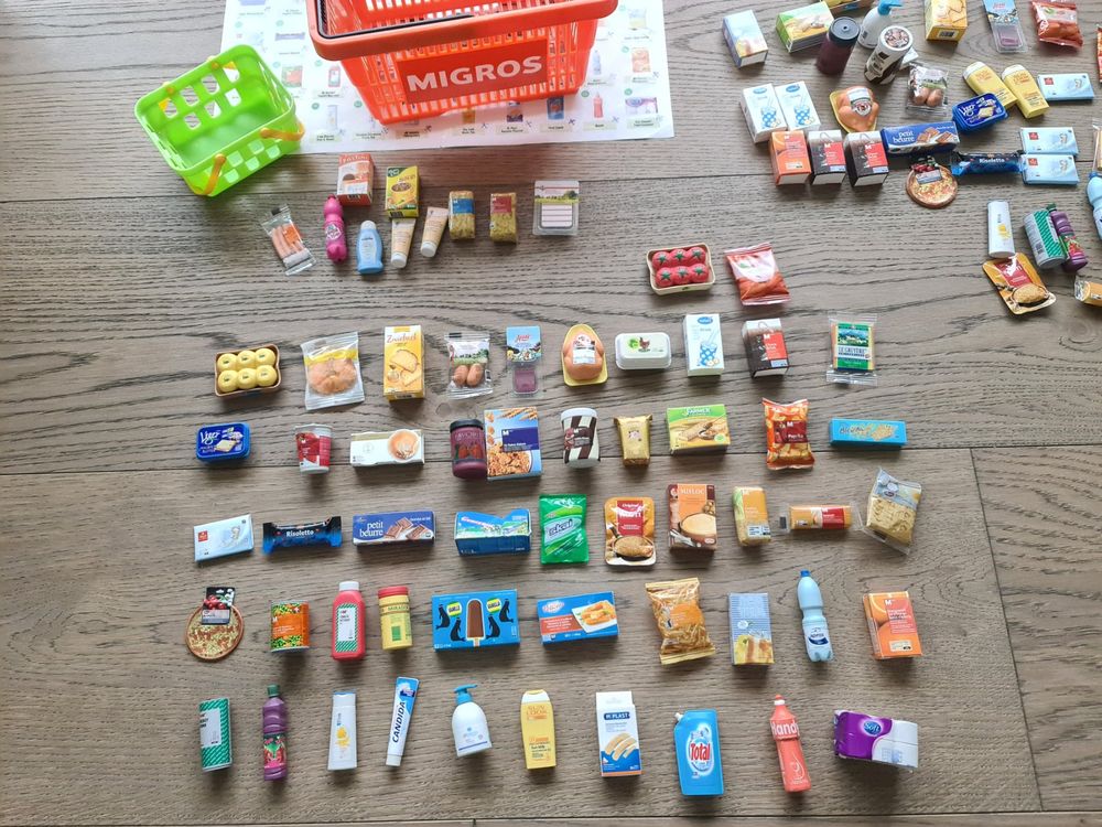 Migros Artikel Verkäuferladen, Migros Mini Mania, komplett (Gebraucht ...