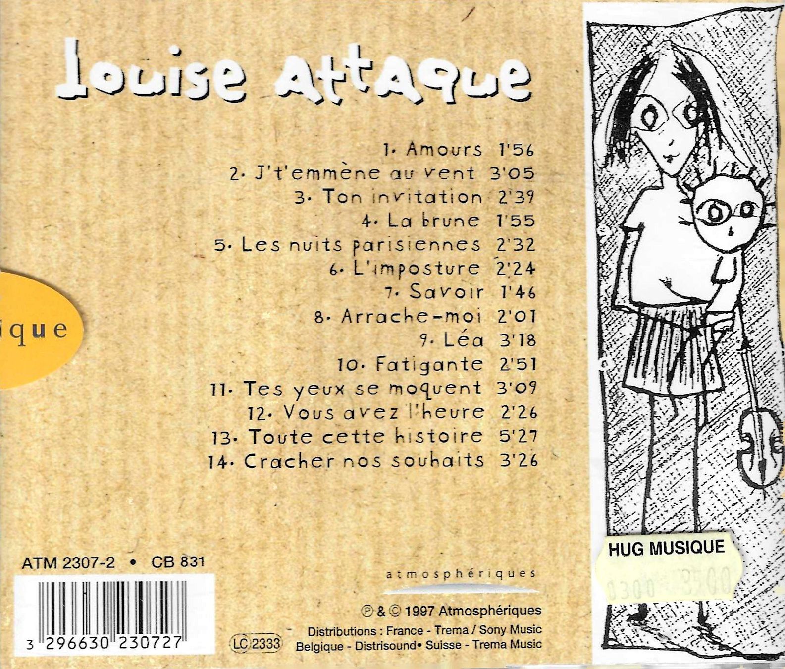 Louise Attaque 2 CD's - Same & Comme on a dit (Gebraucht) in Savagnier ...