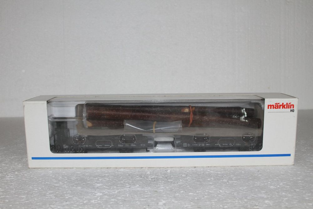 Märklin 48841 Drehschemelwagen Set mit Holzladung (Gebraucht) in ...