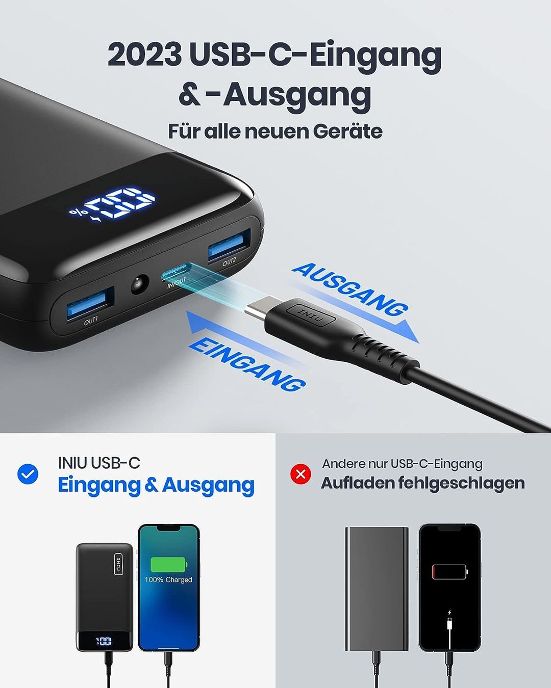 Power Bank 20000mAh 22.5W Externer Handyakkus schnelllade (Neu und originalverpackt) in Herisau ...