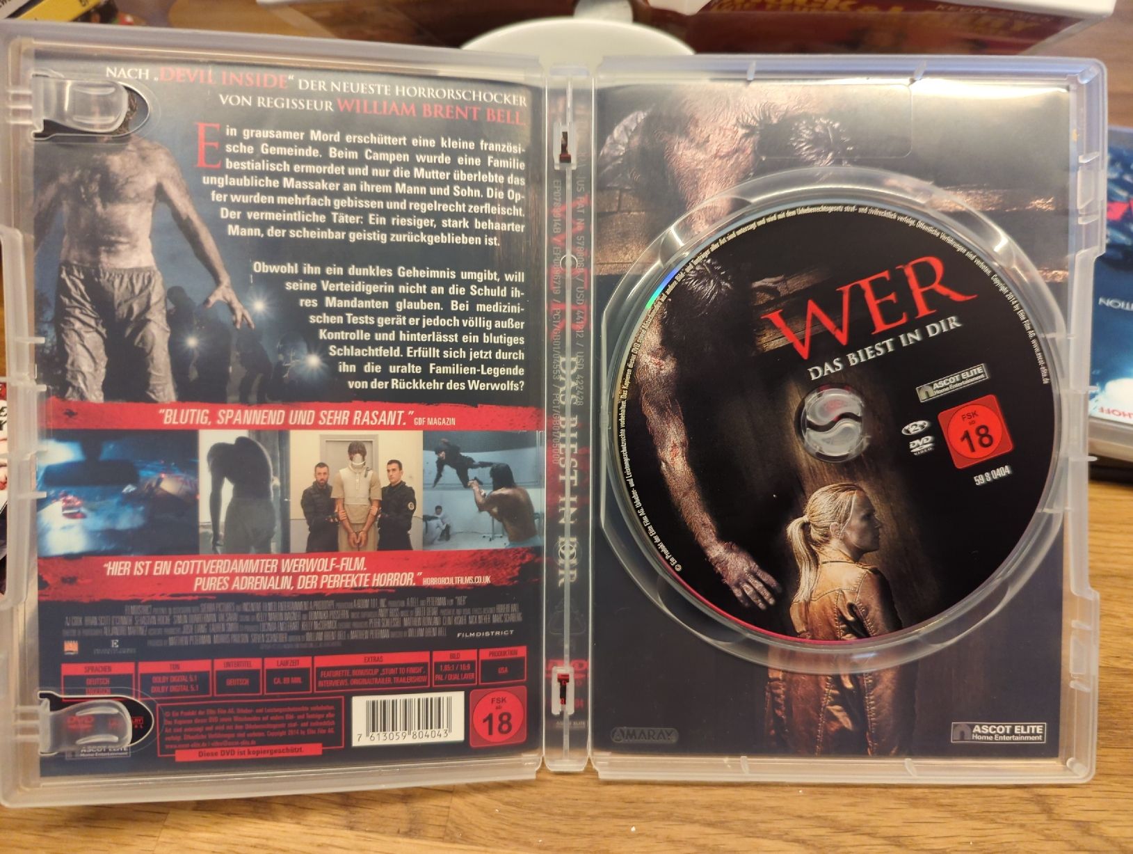 Horror DVD: WER - Das Biest in dir, ab 18! (Gebraucht) in Wünnewil für ...