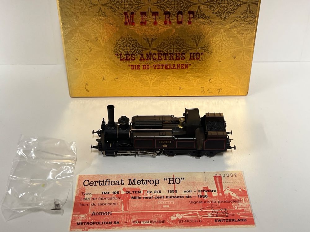 Metrop No 105 HO "Les Ancêtres" - Veteranen Lok Olten Ec 2/5 (Neu ...