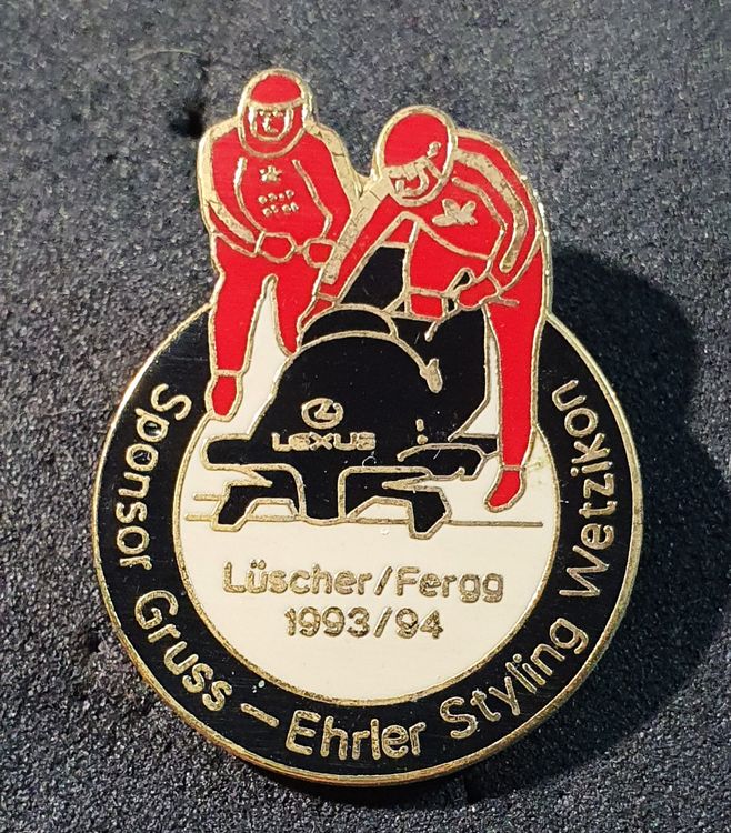Y985 - Pin Bob Lüscher Fergg 1993/94 Lexus Wetzikon Sponsor (Gebraucht ...