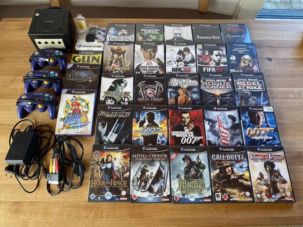 Gamecube / 3 Controller / 28 Spiele / 3 Memory Cards | Kaufen auf Ricardo