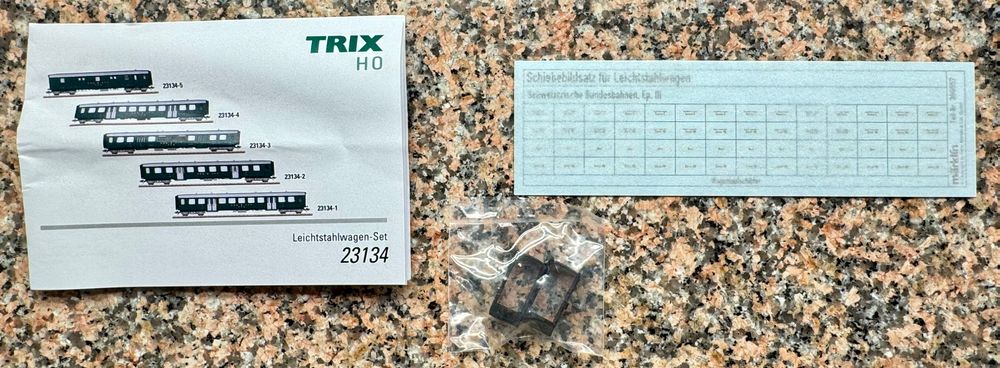 Trix 23134 - SBB Leichtstahlwagen-Set NEU/OPV (Neu und originalverpackt ...