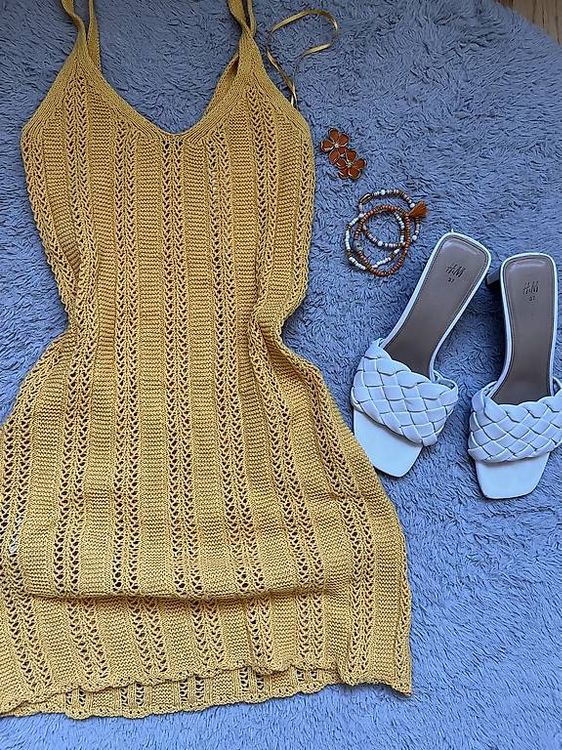 robe mango orange de plage en maille S (Gebraucht) in Marly für CHF 25 ...