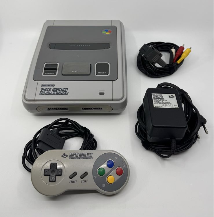 VERKAUFT Super Nintendo SNES mit allem original Zubehör (Gebraucht) in ...