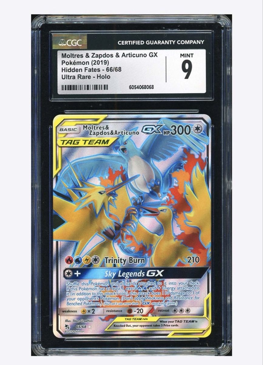 Carte Pokémon Trio légendaire GX - CGC 9 (Neu (gemäss Beschreibung)) in ...