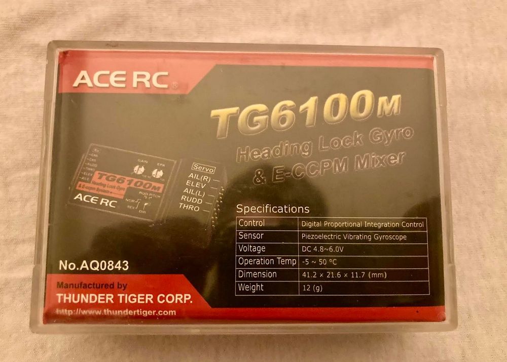 GYROSCOPE ACE RC TG-6100M HEADING LOCK GYRO & E-CCPM MIXER (Neuf avec emballage d'origine) à ...