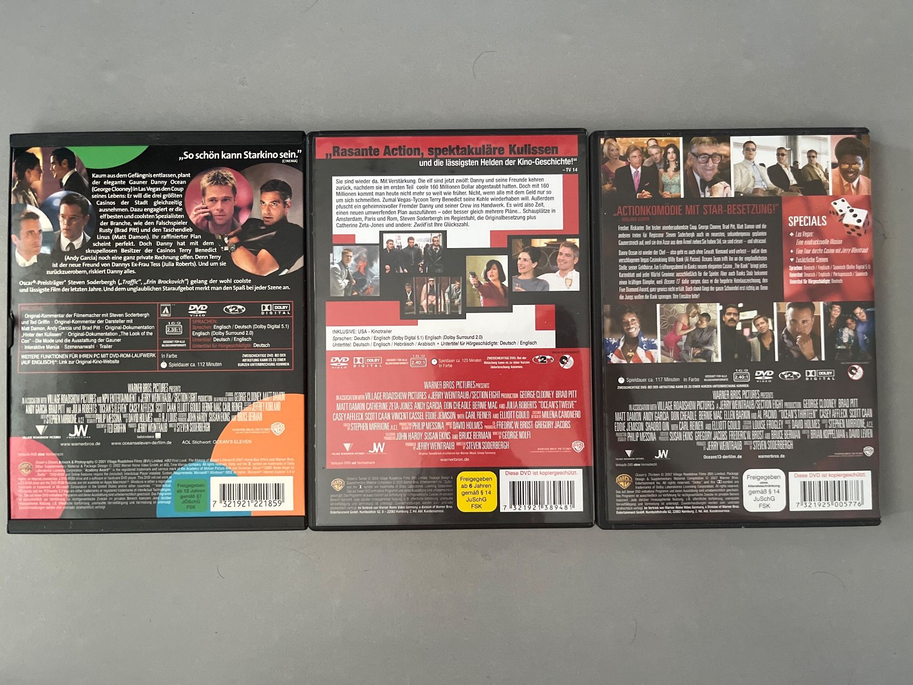 Ocean’s Eleven, Twelve, Thirteen, DVD 📀 (Neu (gemäss Beschreibung)) in ...