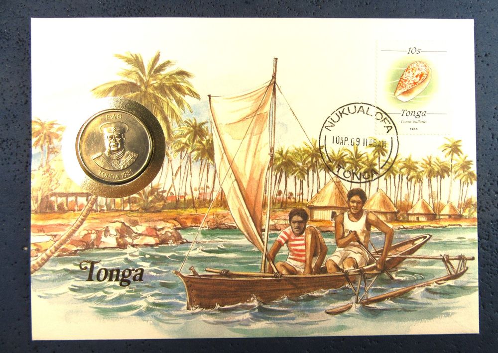 TONGA-INSELN MÜNZ-NUMIS-BRIEF 1969 MIT BESCHRIEB | Acheter sur Ricardo