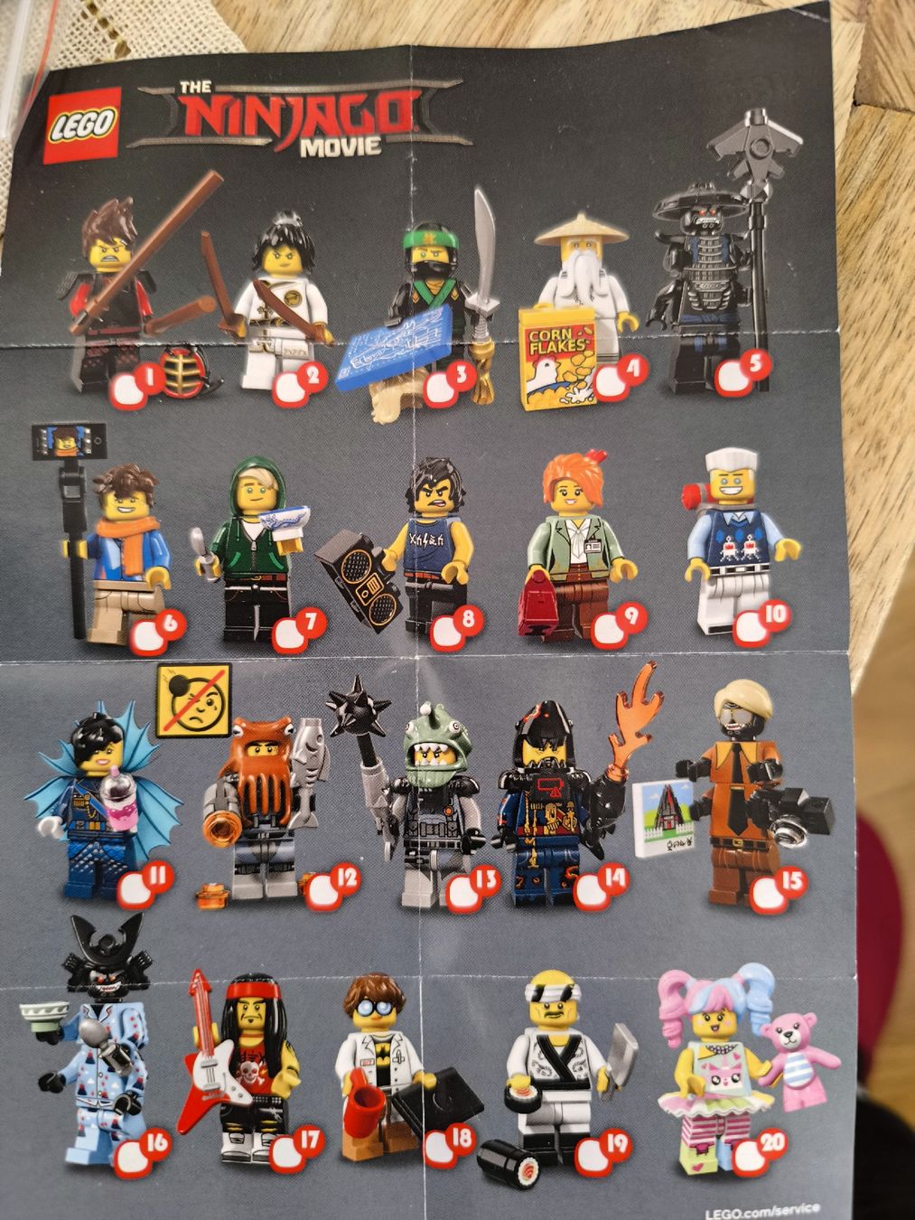 LEGO Ninjago Movie Minifigur Kabuki,Selten (Neu (gemäss Beschreibung ...