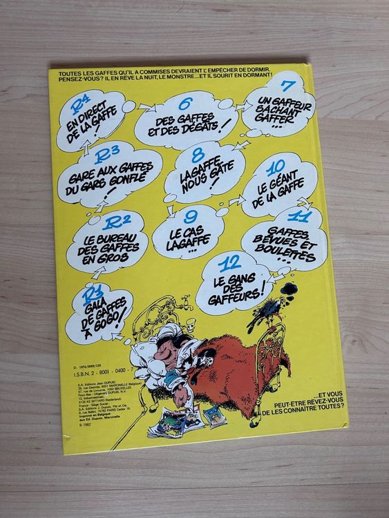 BD Gaston T12 Le gang des gaffeurs 1982 Franquin (D'occasion) à ...