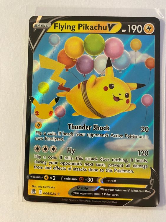 Pokemon Flying Pikachu V 006/025 Celebrations EN (Neu (gemäss ...