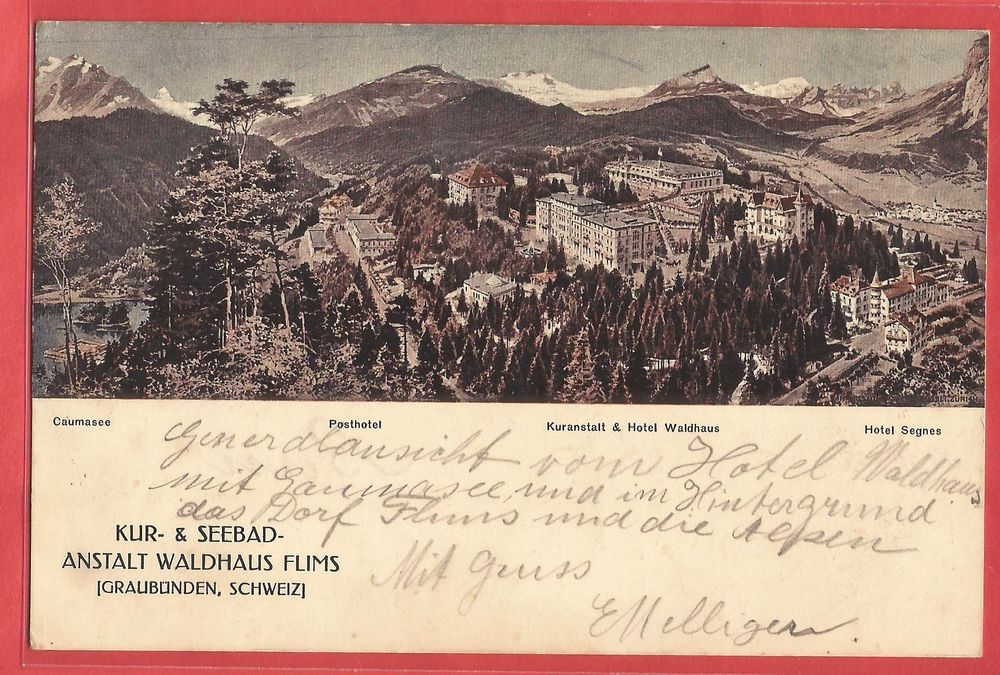 Flims Waldhaus - Caumasee und Hotels - 1913 (Gebraucht) in Fislisbach für CHF 6 – mit Lieferung ...