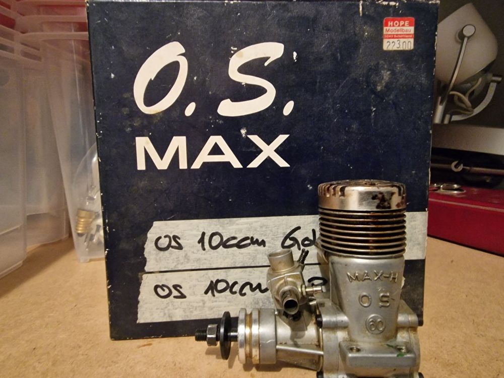 OS Max 60SR-Goldkopf-10 ccm gebr.Oldtimer/Sammlermotor (Gebraucht) in Basel für CHF 30 – mit ...