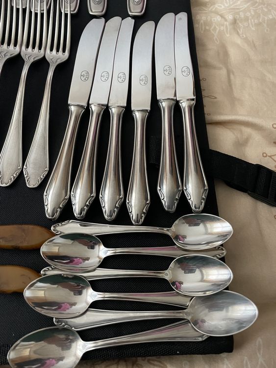 Versilbertes Besteck, gut erhalten, komplett, Vintage! (52) (Gebraucht ...