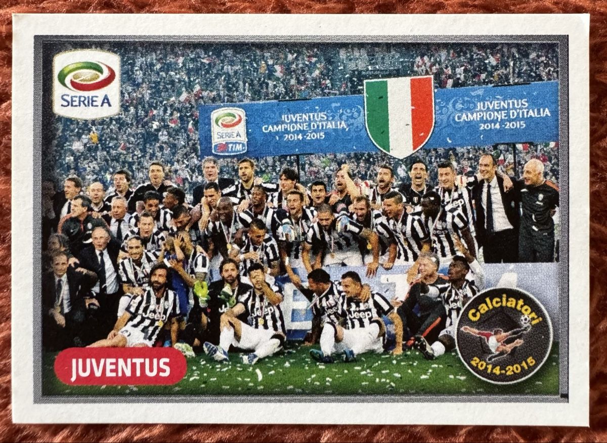 Panini Calciatori 2014-2015 Juventus seltene Karte V13 (Neu (gemäss ...